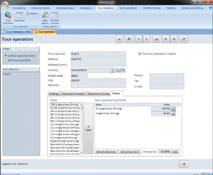 DCO Software - Tour Operators and Sales Agents